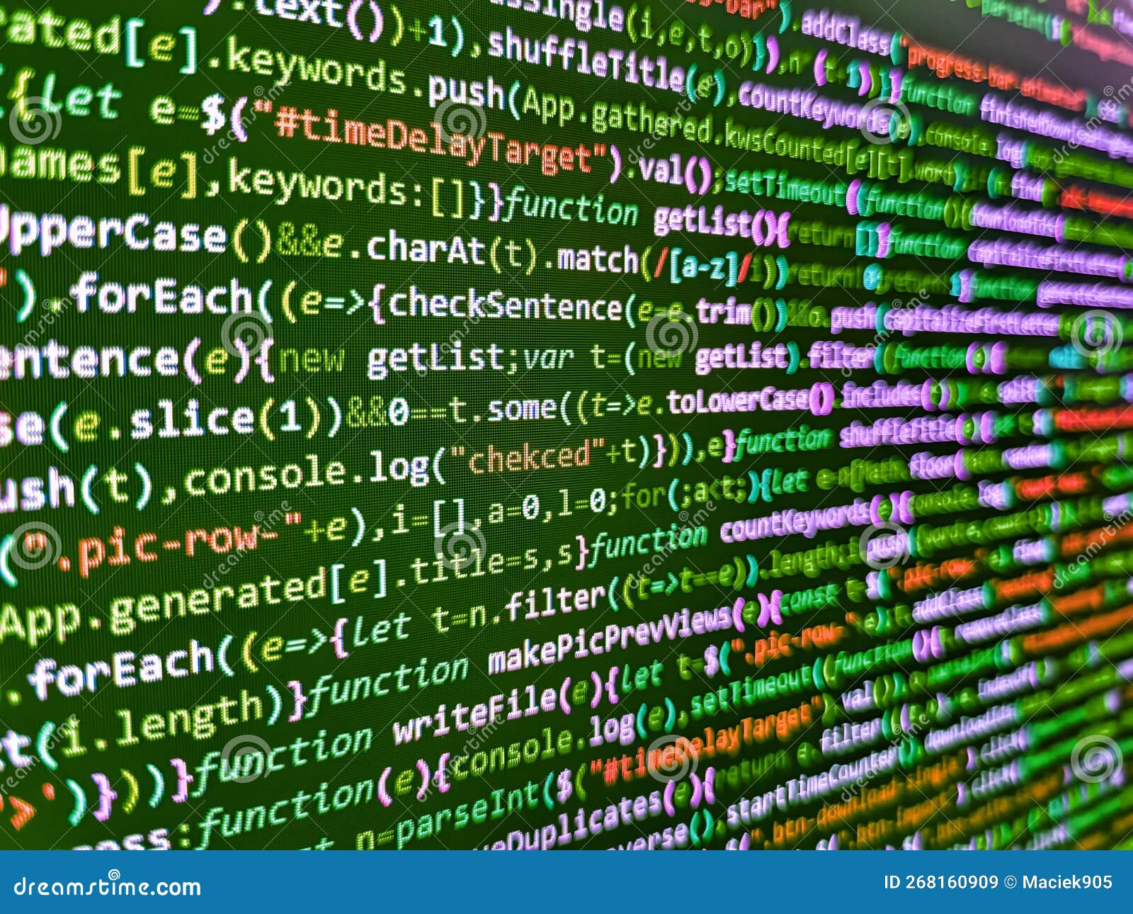 Coding Cyberspace Concept Web Developer Programmer Monitor Screen Display Computer Science