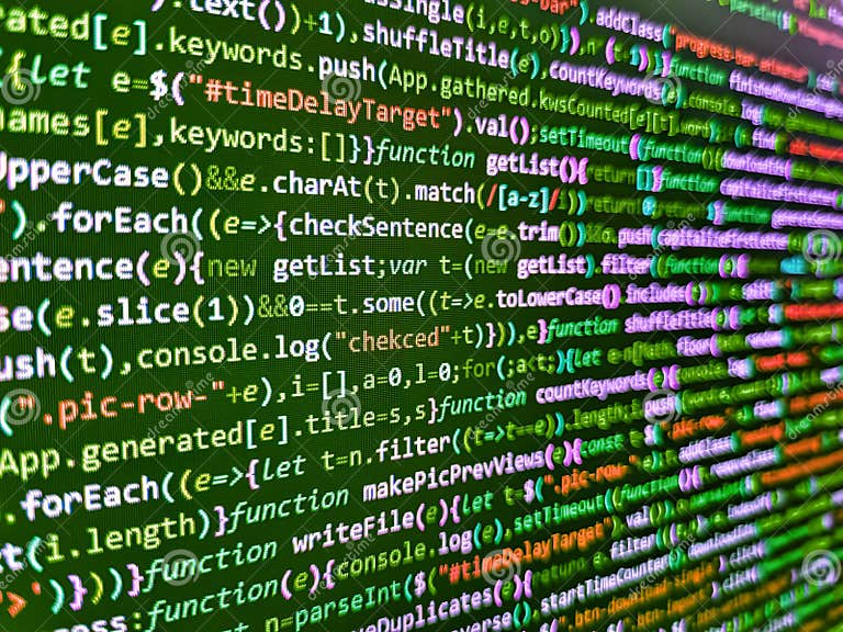 Coding Cyberspace Concept Web Developer Programmer Monitor Screen Display Computer Science 