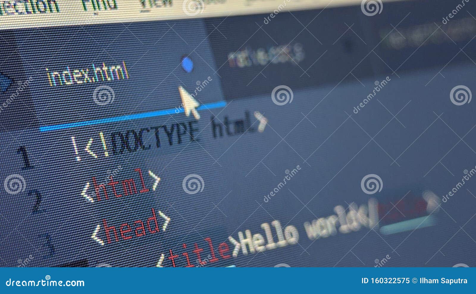 Coding Display Close Up. Use for Tech Background Stock Image - Image of ...