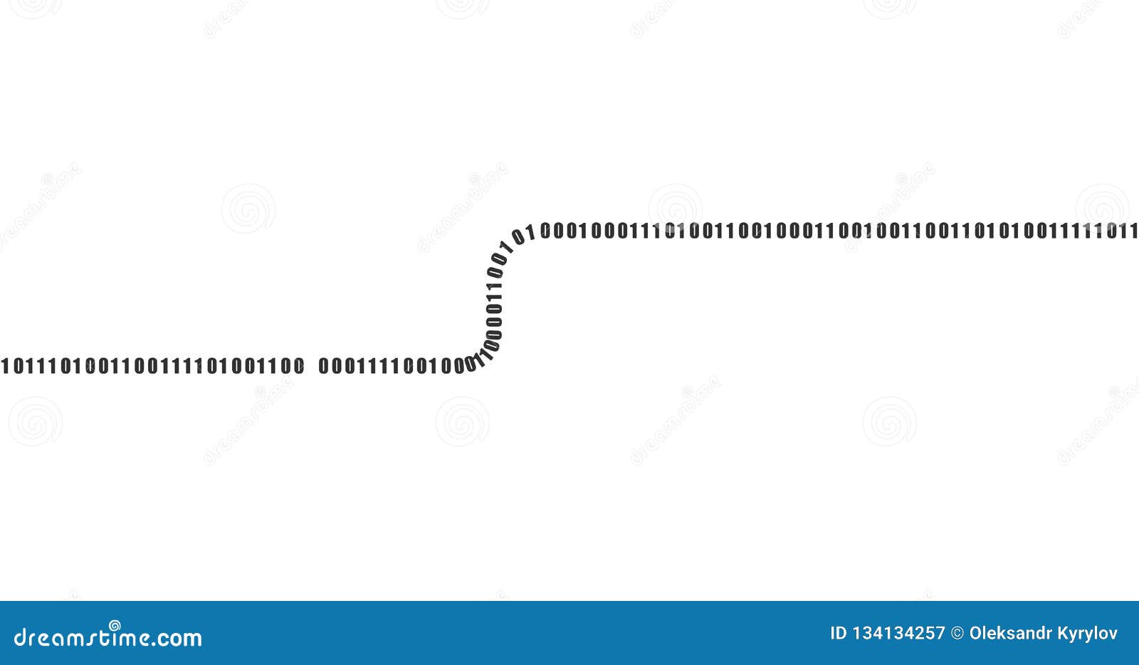 Coding Or Hacker Concept Vector Matrix Background Horizontal Stream Or Letter S Of Binary Code