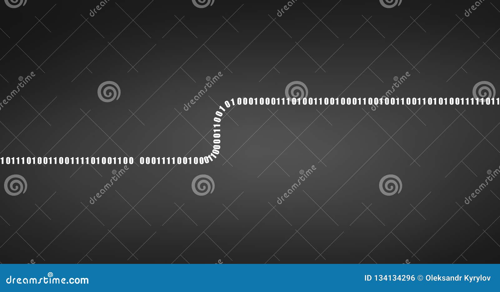 Coding Or Hacker Concept Vector Matrix Background Horizontal Stream Or Letter S Of Binary Code