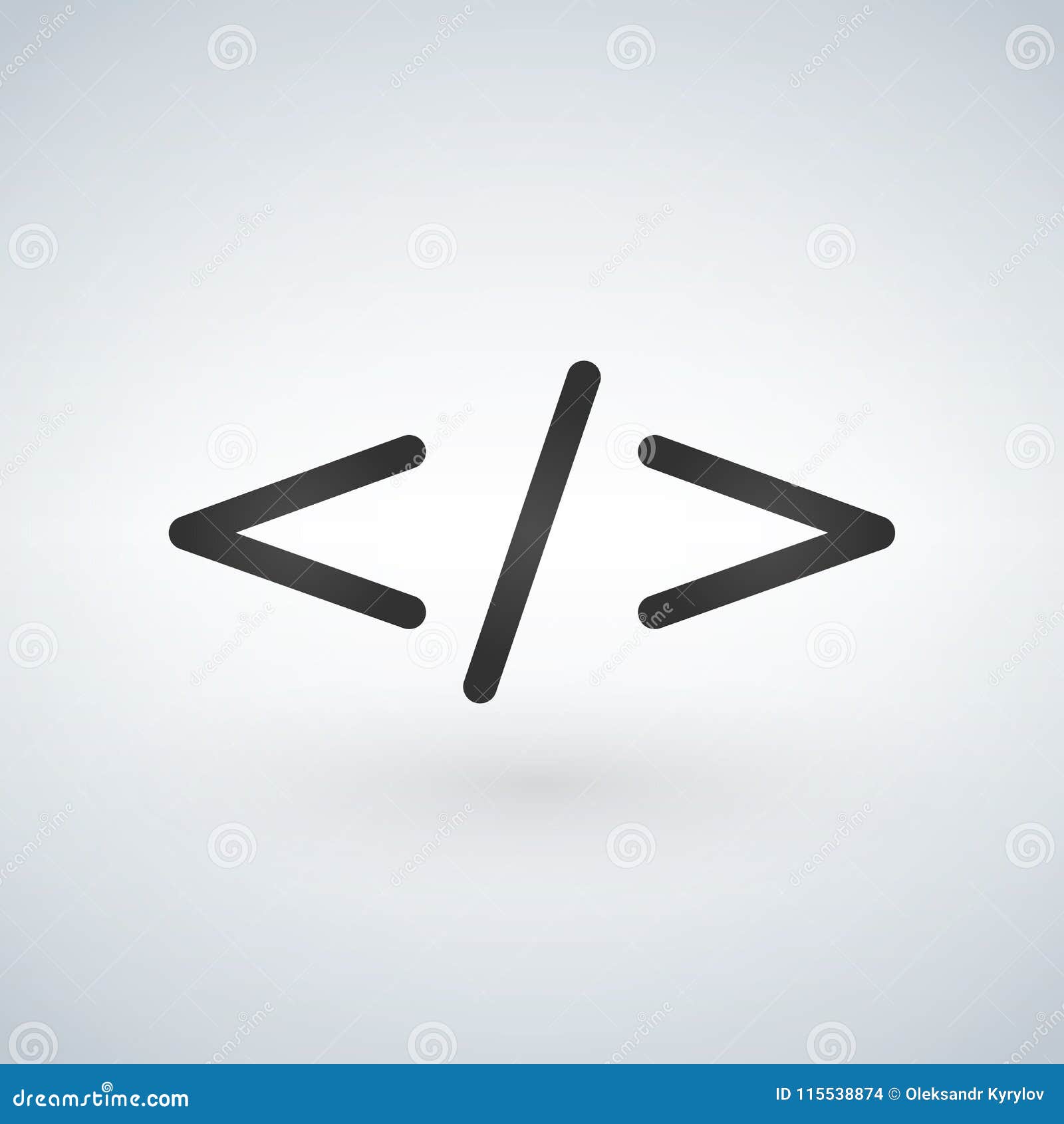 Coding Icon Or Symbol Coding Software Web Ui Vector Illustration Isolated On Modern