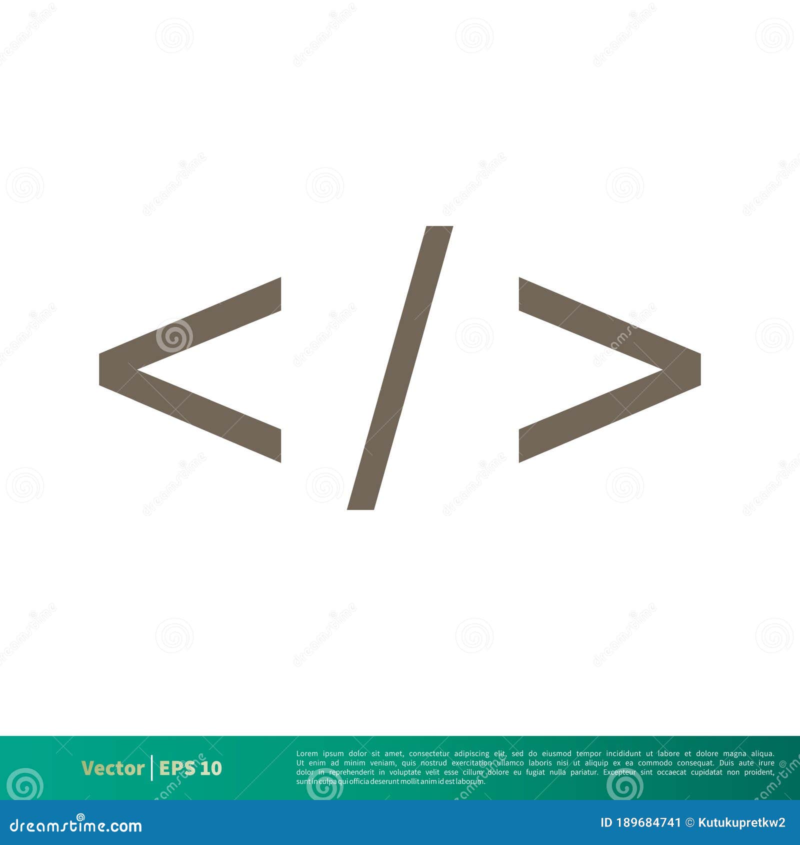 Coding Icon Vector Logo Template Illustration Design. Vector EPS 10 ...