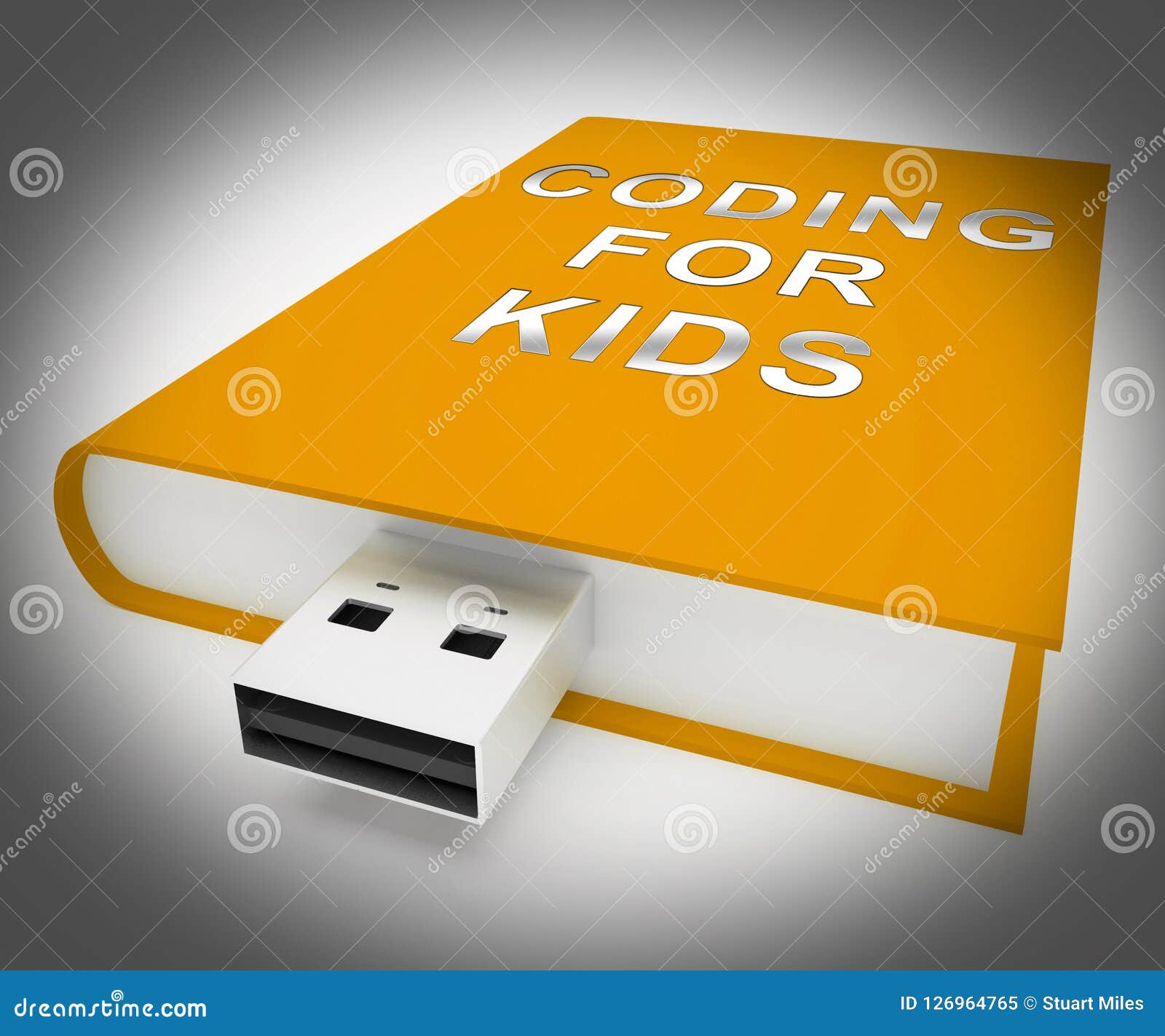 Coding for Kids Children Programming 3d Rendering Stock Illustration ...
