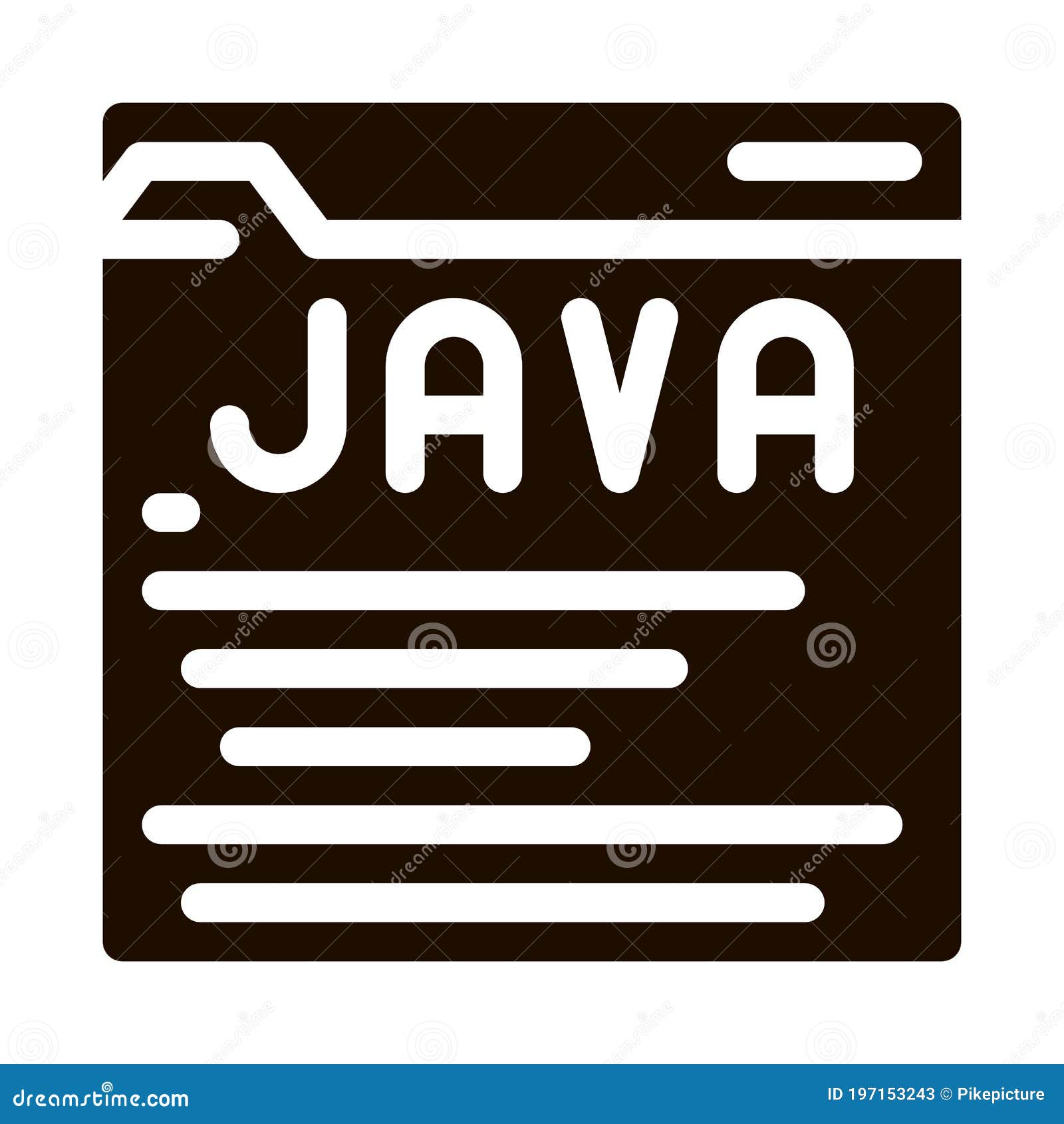 Coding Language Java System Vector Icon Stock Vector - Illustration of ...