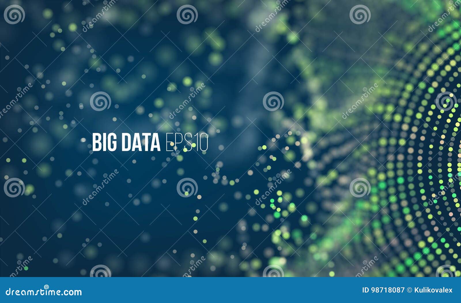 Coding Process. Big Data Stream Futuristic Infographic Stock Vector ...