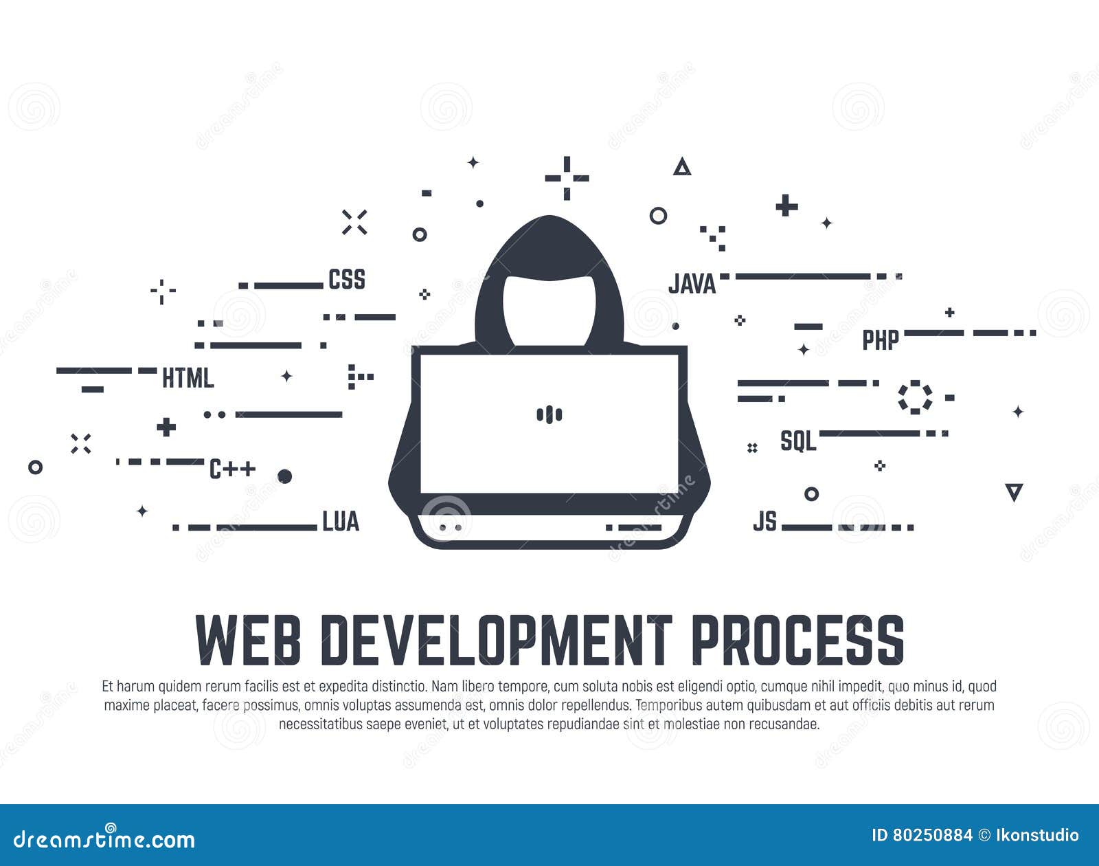 Coding Process Concept Editorial Stock Image Illustration Of Internet