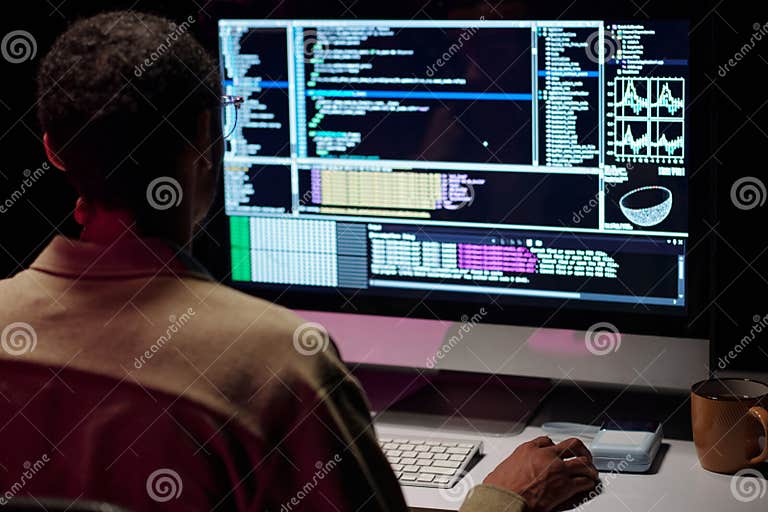 Coding Professional Working on Software Development Stock Photo - Image of business, programming ...