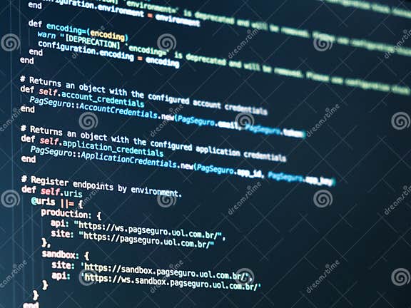 Coding Programmer Abstract Background. Computer Language Script Stock ...