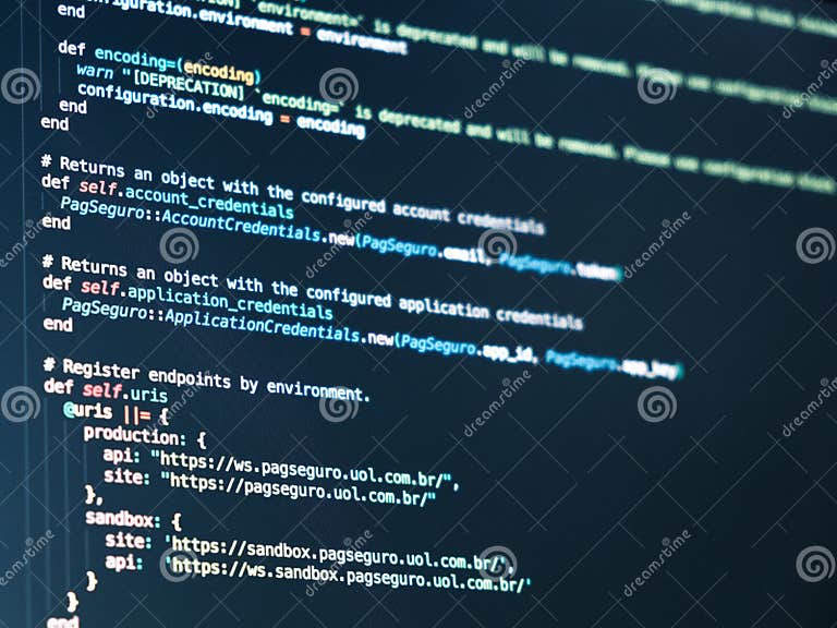 Coding Programmer Abstract Background. Computer Language Script Stock ...