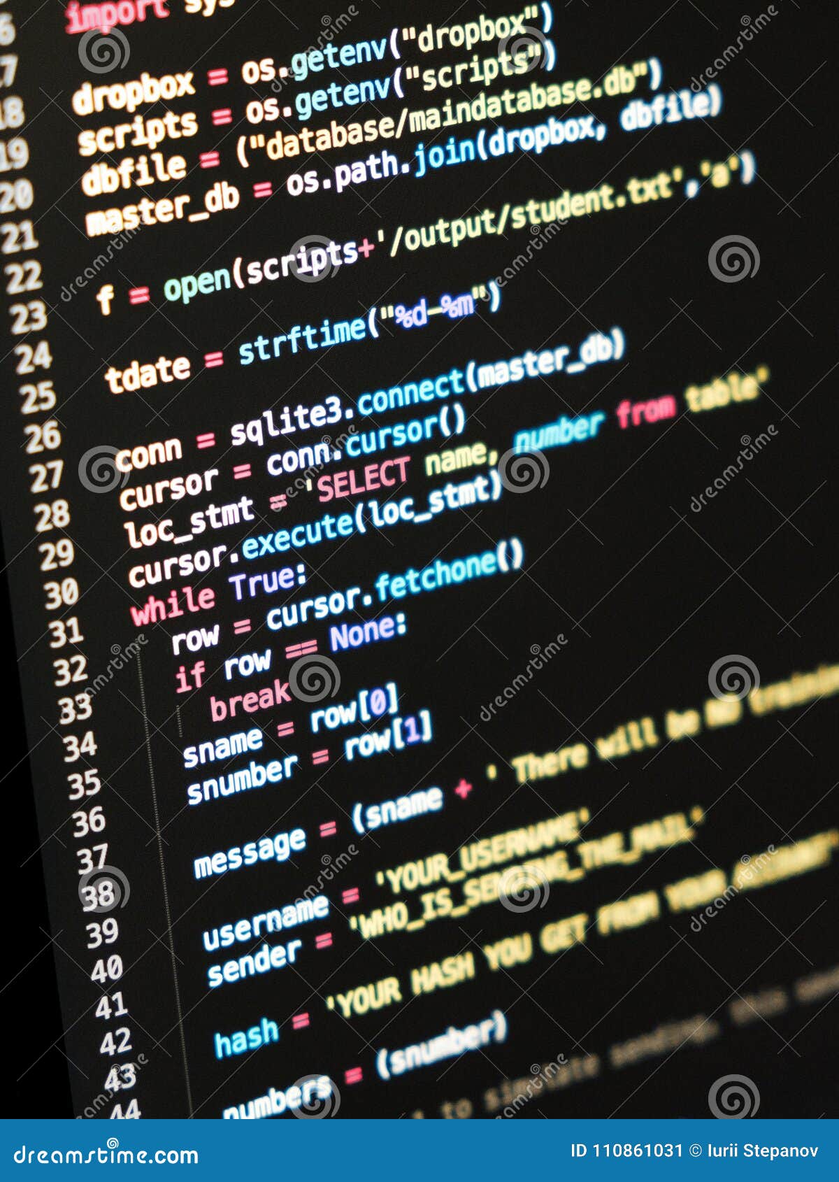 Coding Programmer Abstract Background. Computer Language Script Stock ...