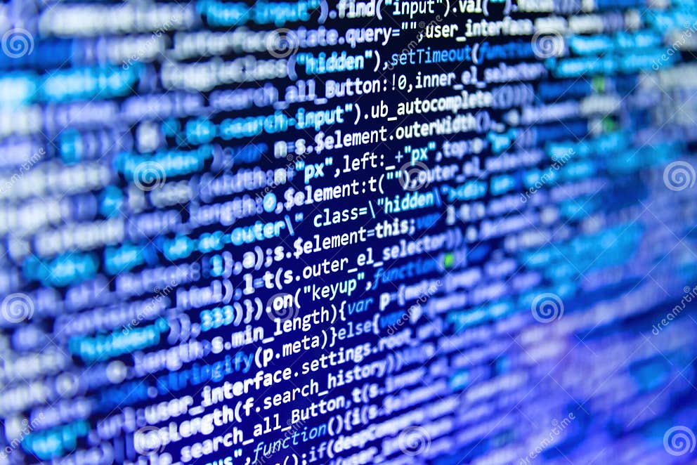 Coding Programmer Abstract Background. Front-end Applications in the ...