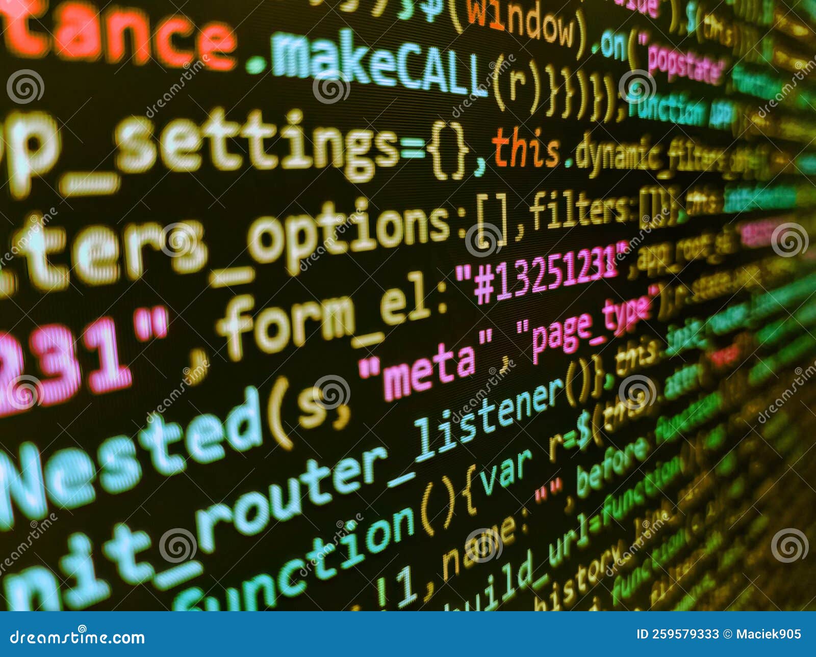 Coding Programmer Abstract Background Html Code On Lcd Screen Software Background Technology