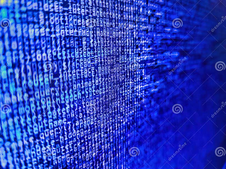 Coding Programmer Abstract Background. Abstract Screen of Web Developer. Developing Programming ...