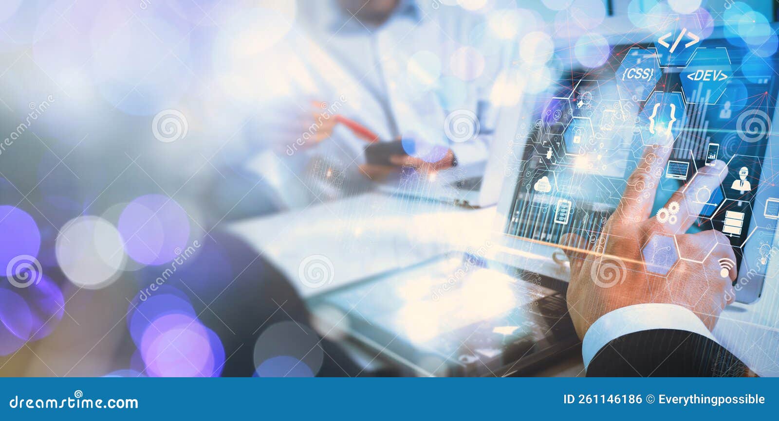 Coding Programmer, Digital Technology, Software Development Concept. Software Engineer Working ...