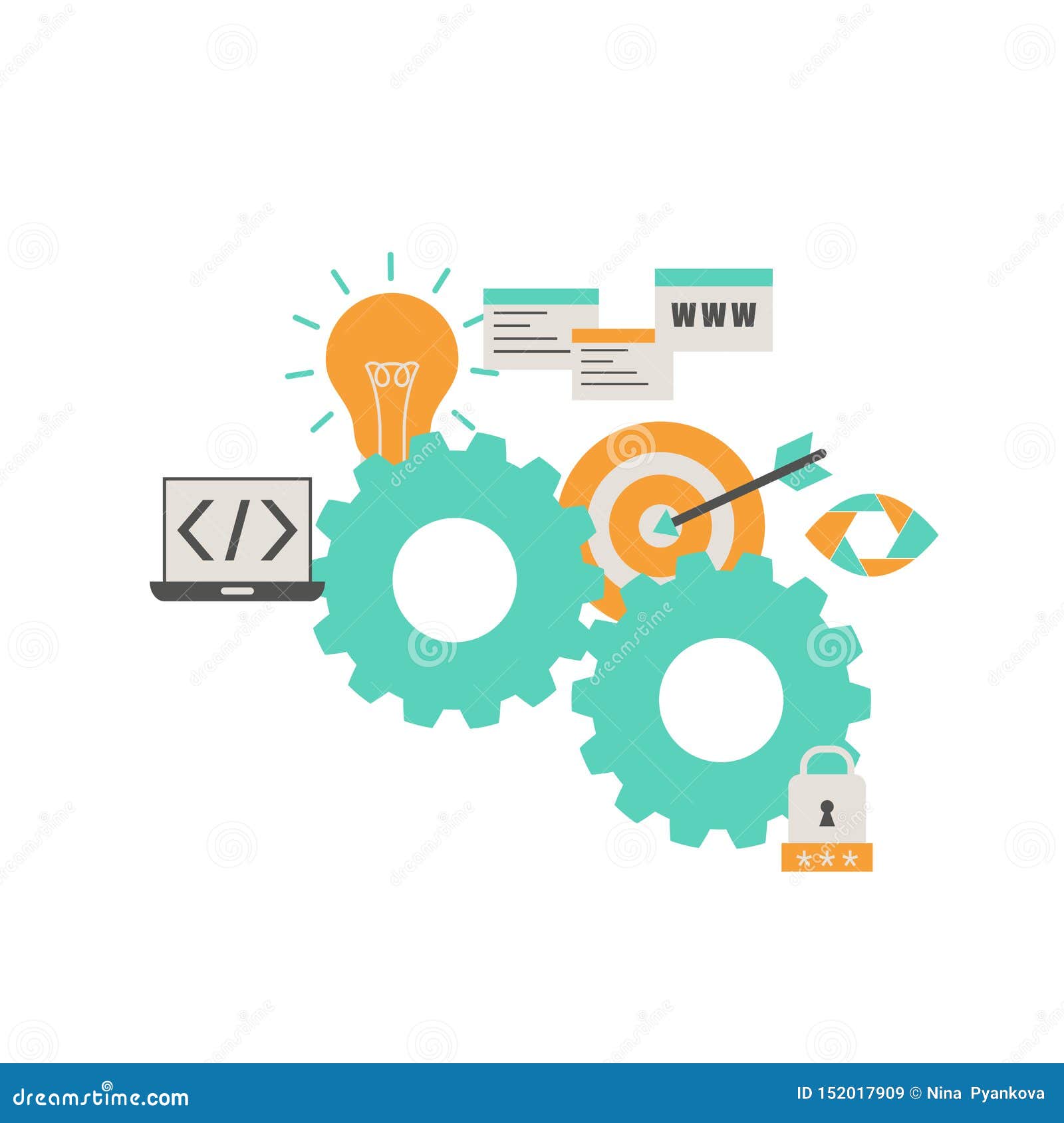 Coding And Programming Concept Stock Vector Illustration Of Online