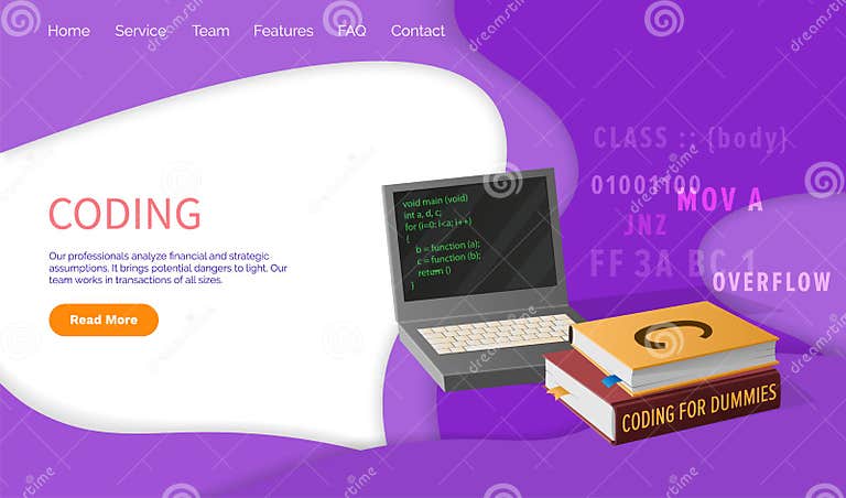 Coding and Programming Lessons, Computer Science Stock Vector ...