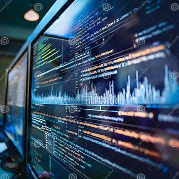 Coding and Programming Practices, Featuring Elements Like Computer Screens with Code ...