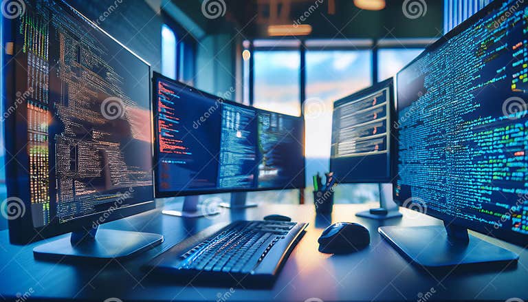 Coding and Programming Practices, Featuring Elements Like Computer ...