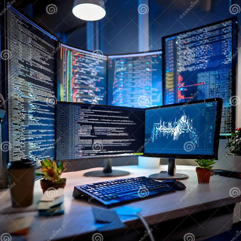 Coding and Programming Practices, Featuring Elements Like Computer ...