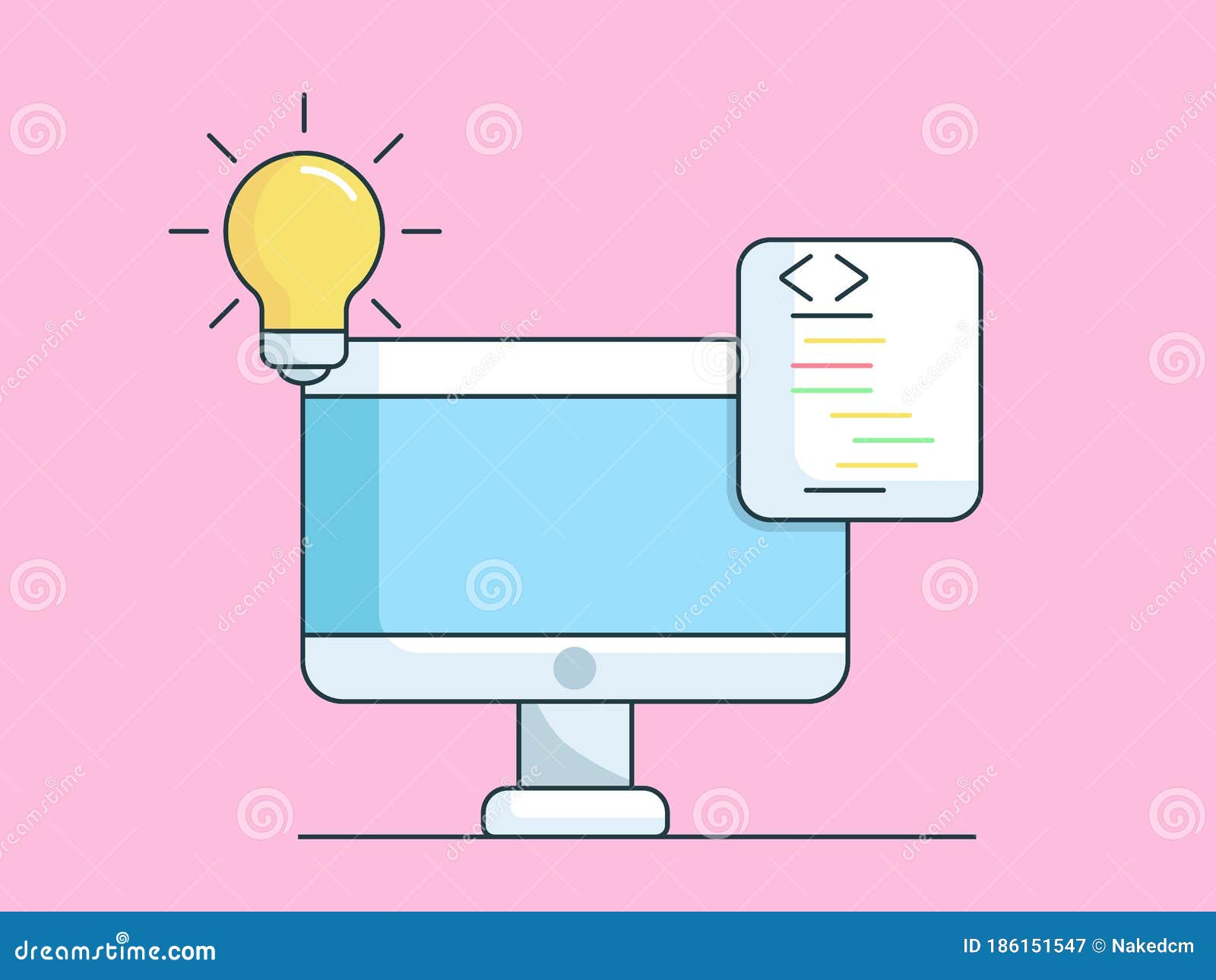 Coding Programming And Software Development Stock Vector Illustration Of Network Multiple
