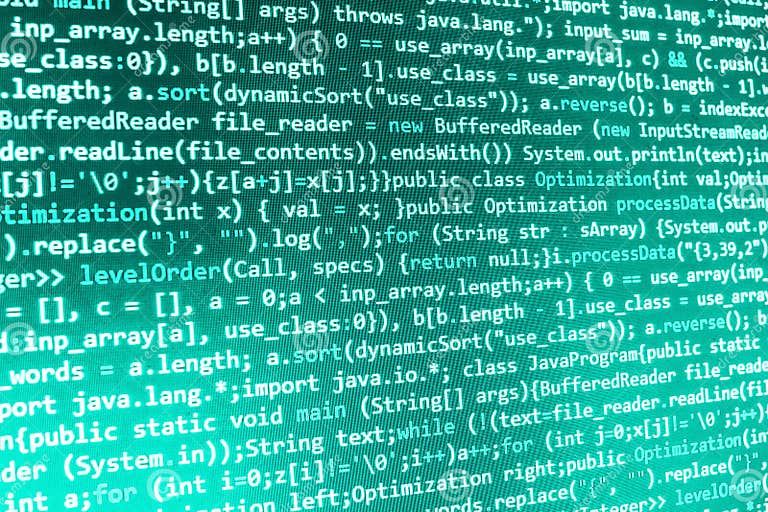 Coding Programming Source Code Screen. Stock Photo - Image of developer ...