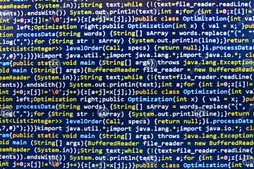 Coding Programming Source Code Screen. Stock Image - Image of data ...