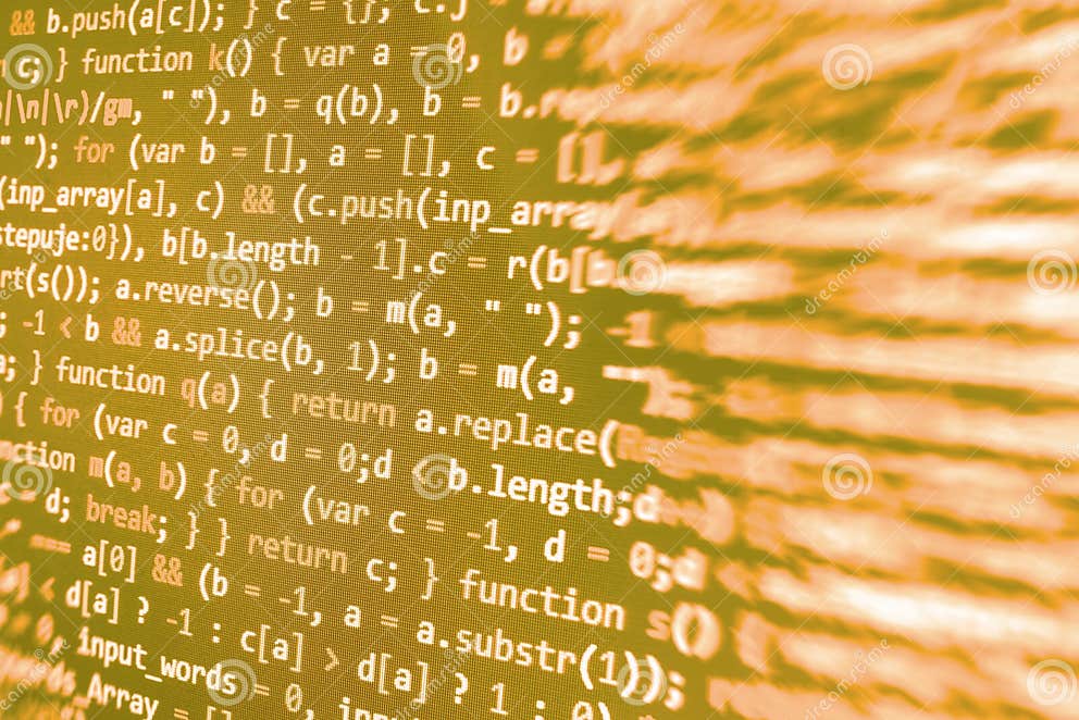 Coding Programming Source Code Screen. Stock Image - Image of develop, close: 51219853