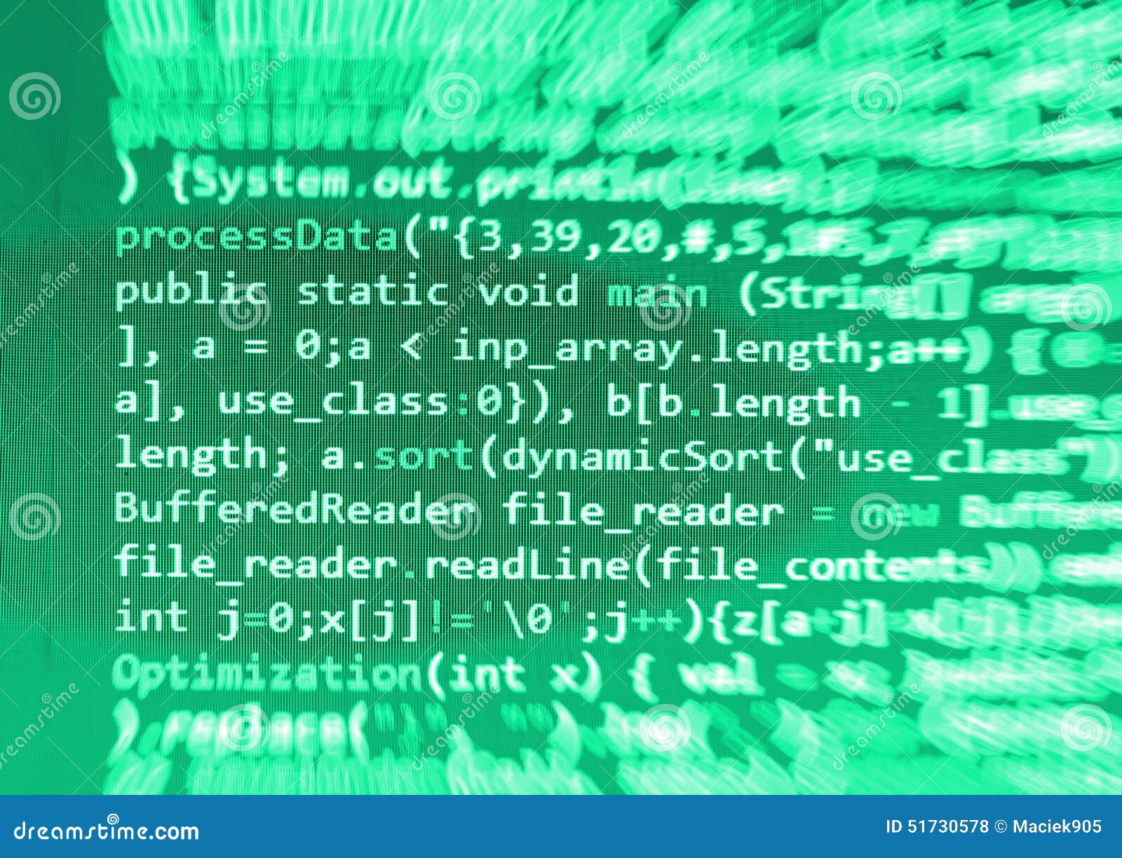 Coding Programming Source Code Screen Stock Illustration Illustration Of Blue Development