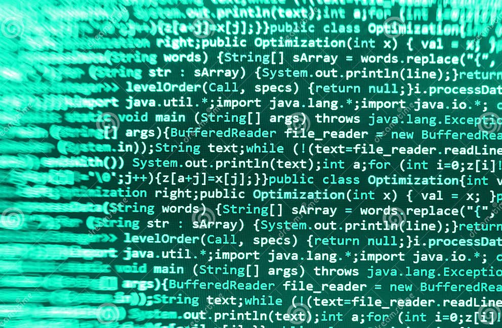 Coding Programming Source Code Screen Stock Illustration 0742