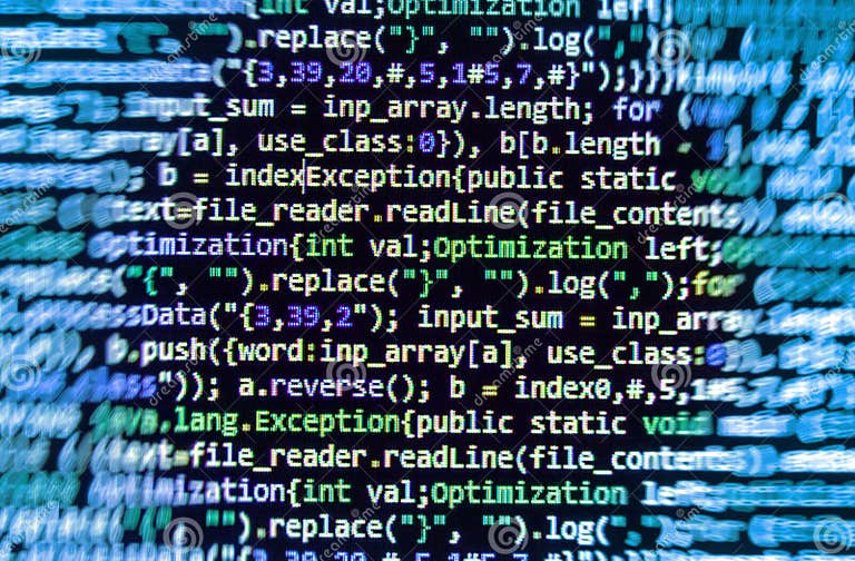 Coding Programming Source Code Screen Stock Illustration Illustration Of Code Electronic