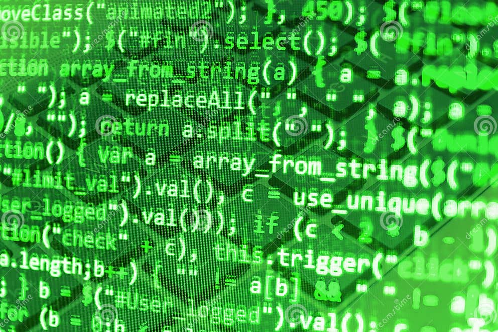 Coding Programming Source Code Screen. Stock Illustration - Illustration of coding, blue: 51219858