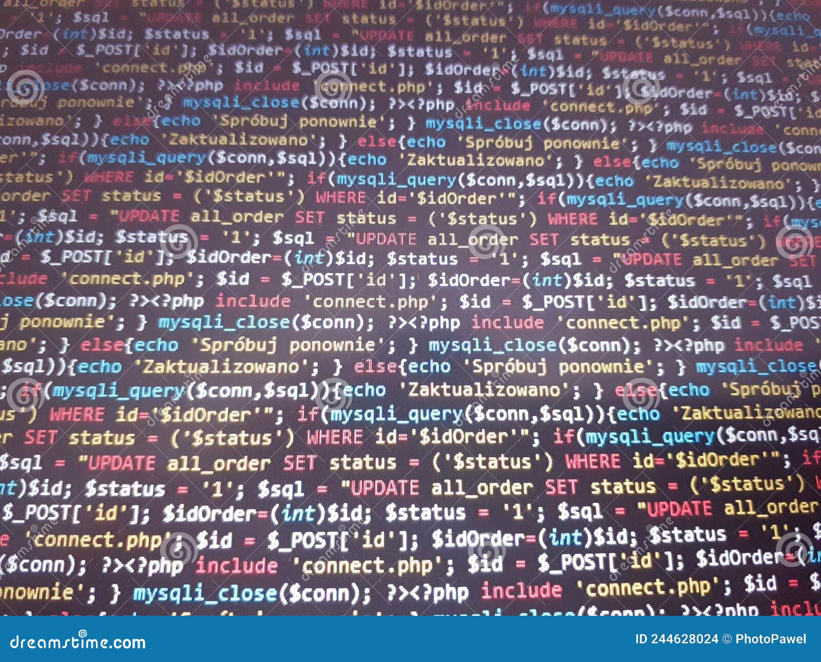 Coding Programming Source Code Screen Abstract Technology Background