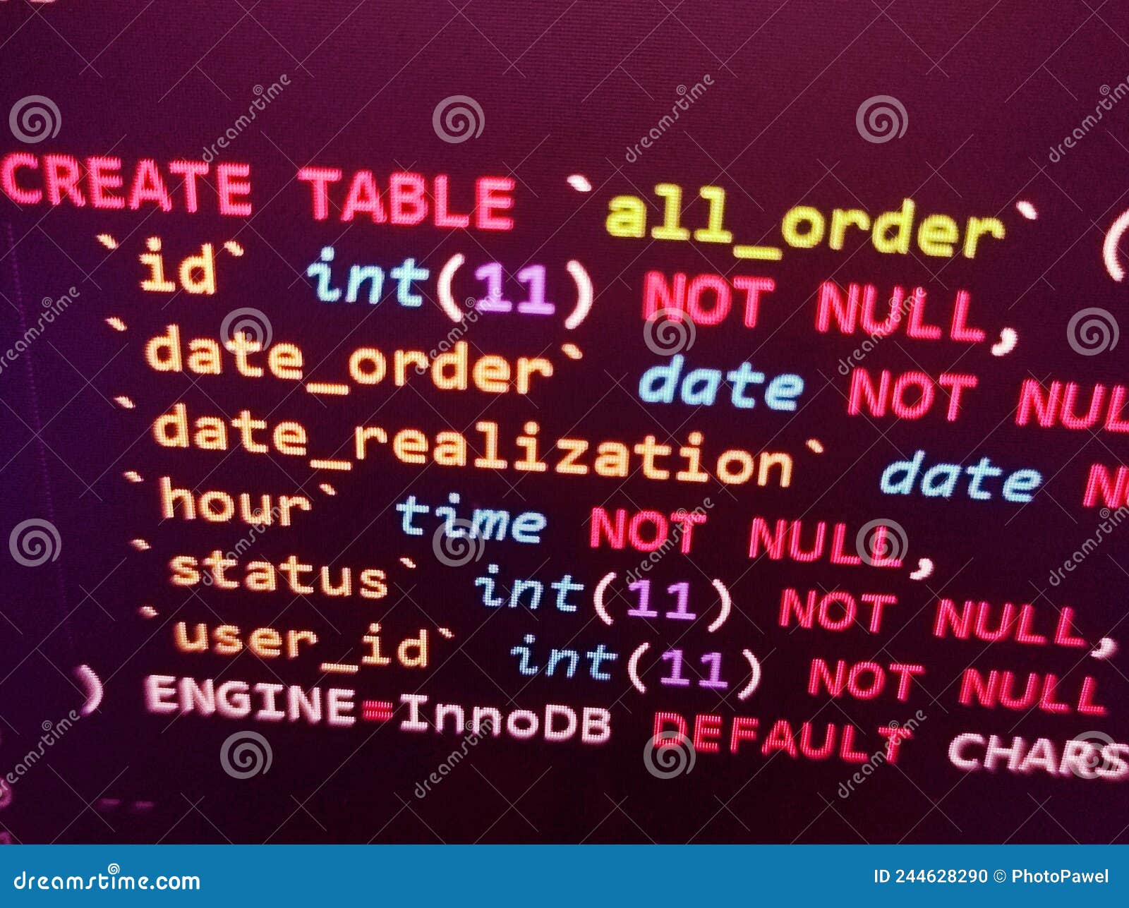 Coding Programming Source Code Screen. Abstract Technology Background. Cyber Attack or Security ...