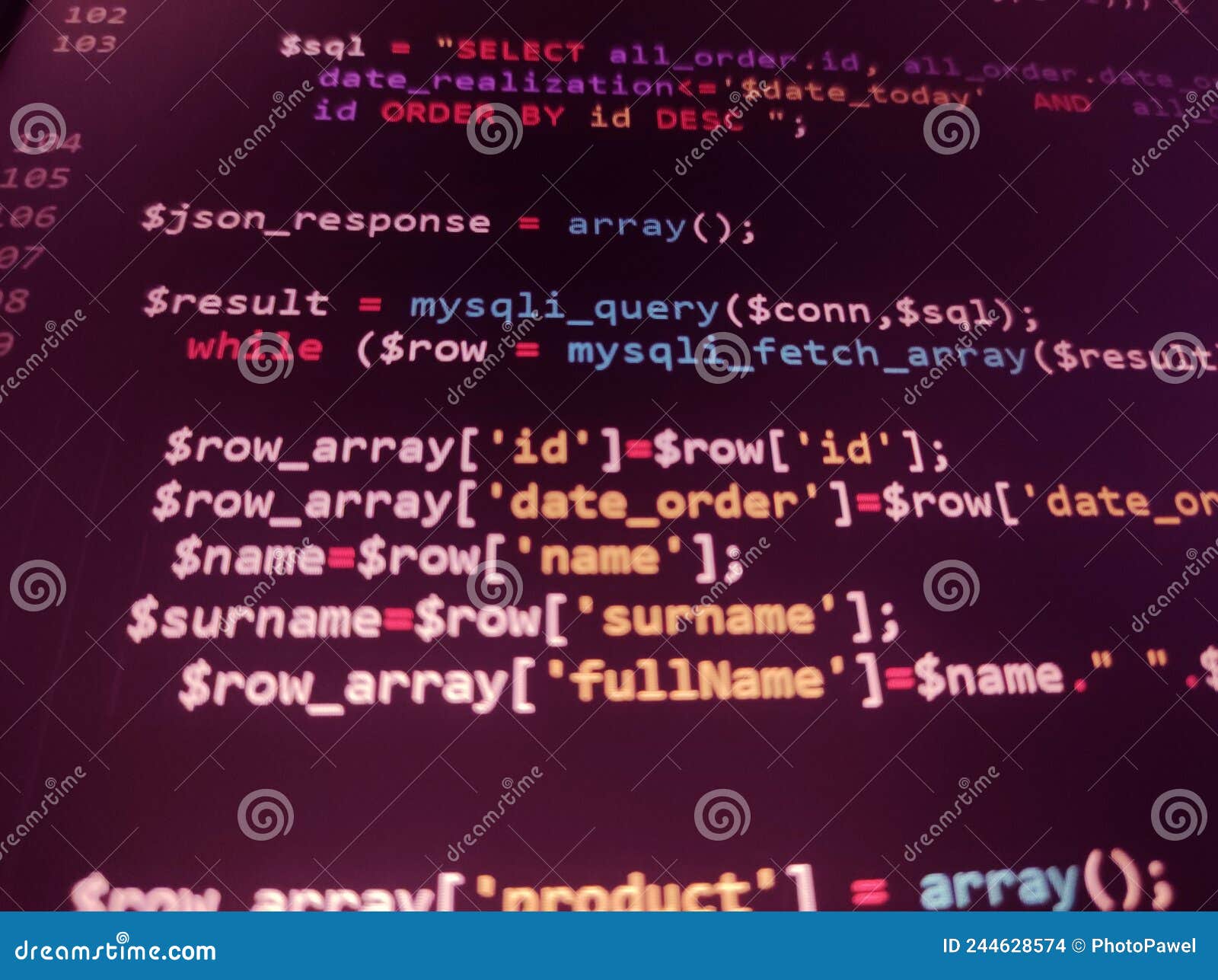 Coding Programming Source Code Screen Abstract Technology Background