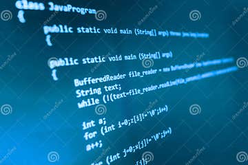 Coding Programming Source Code Screen. Colorful Abstract Data Display ...