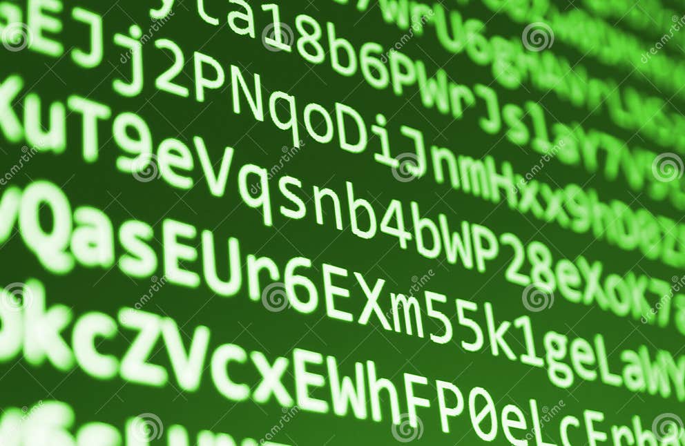 Coding Programming Source Code Screen. Colorful Abstract Data Display ...