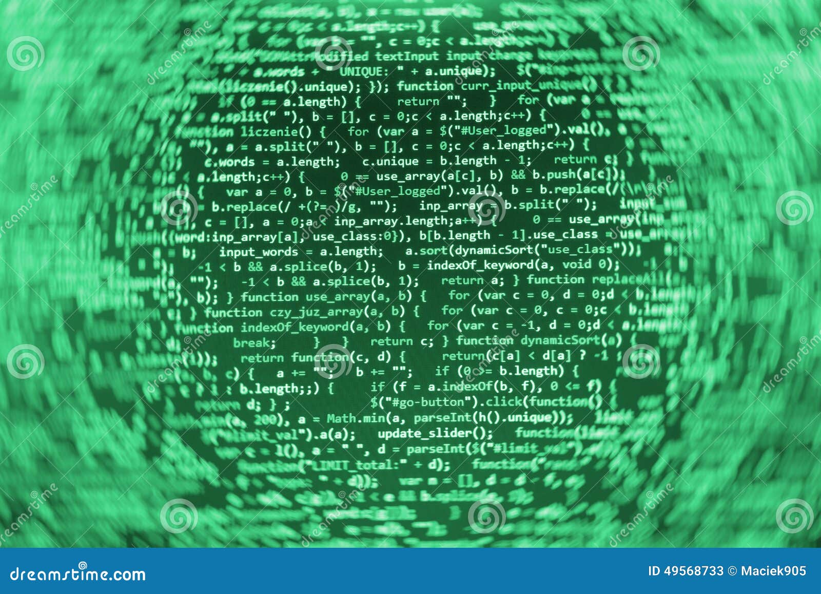 Coding Programming Source Code Screen Colorful Abstract Data Display Software Developer Web
