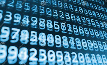 Coding Programming Source Code Screen. Colorful Abstract Data Display ...