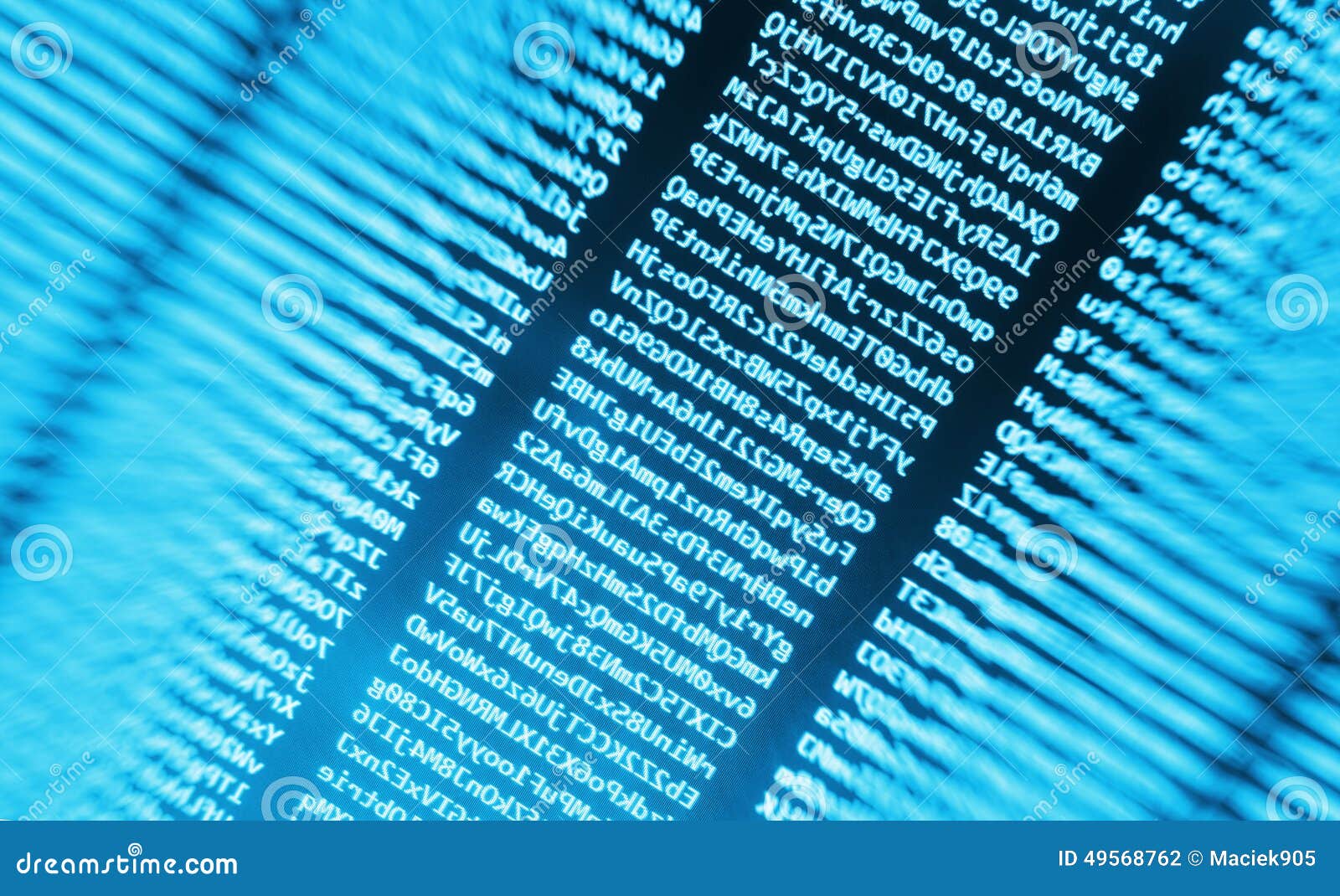 Coding Programming Source Code Screen Colorful Abstract Data Display