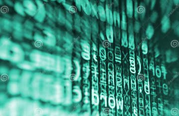 Coding Programming Source Code Screen. Colorful Abstract Data Display ...