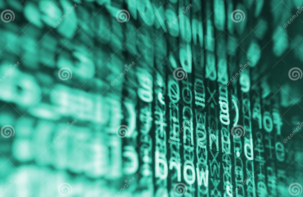 Coding Programming Source Code Screen Colorful Abstract Data Display 1940