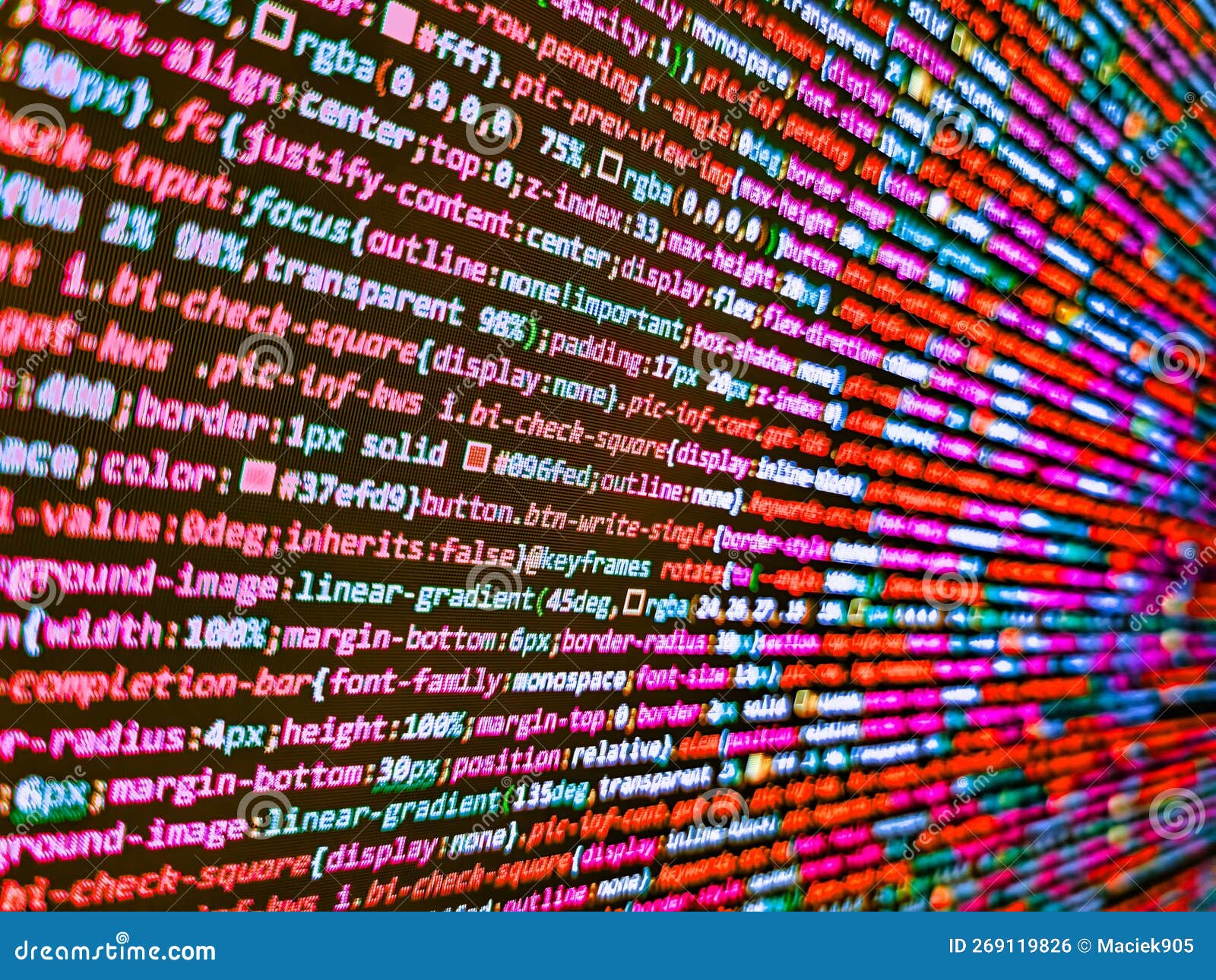 Coding Programming Source Code Screen Cyber Space Concept Tech Source