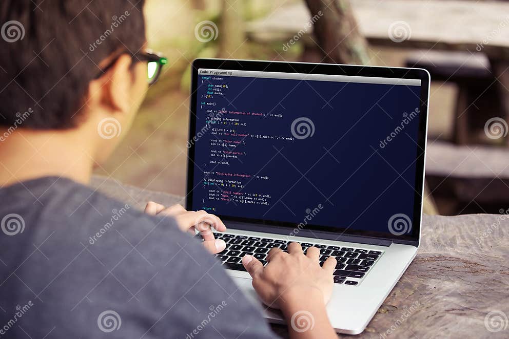 Coding and Programming for Web Development and Web Design Concept Using ...