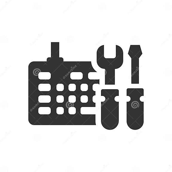 Coding rebuild icon stock vector. Illustration of wrench - 350120708