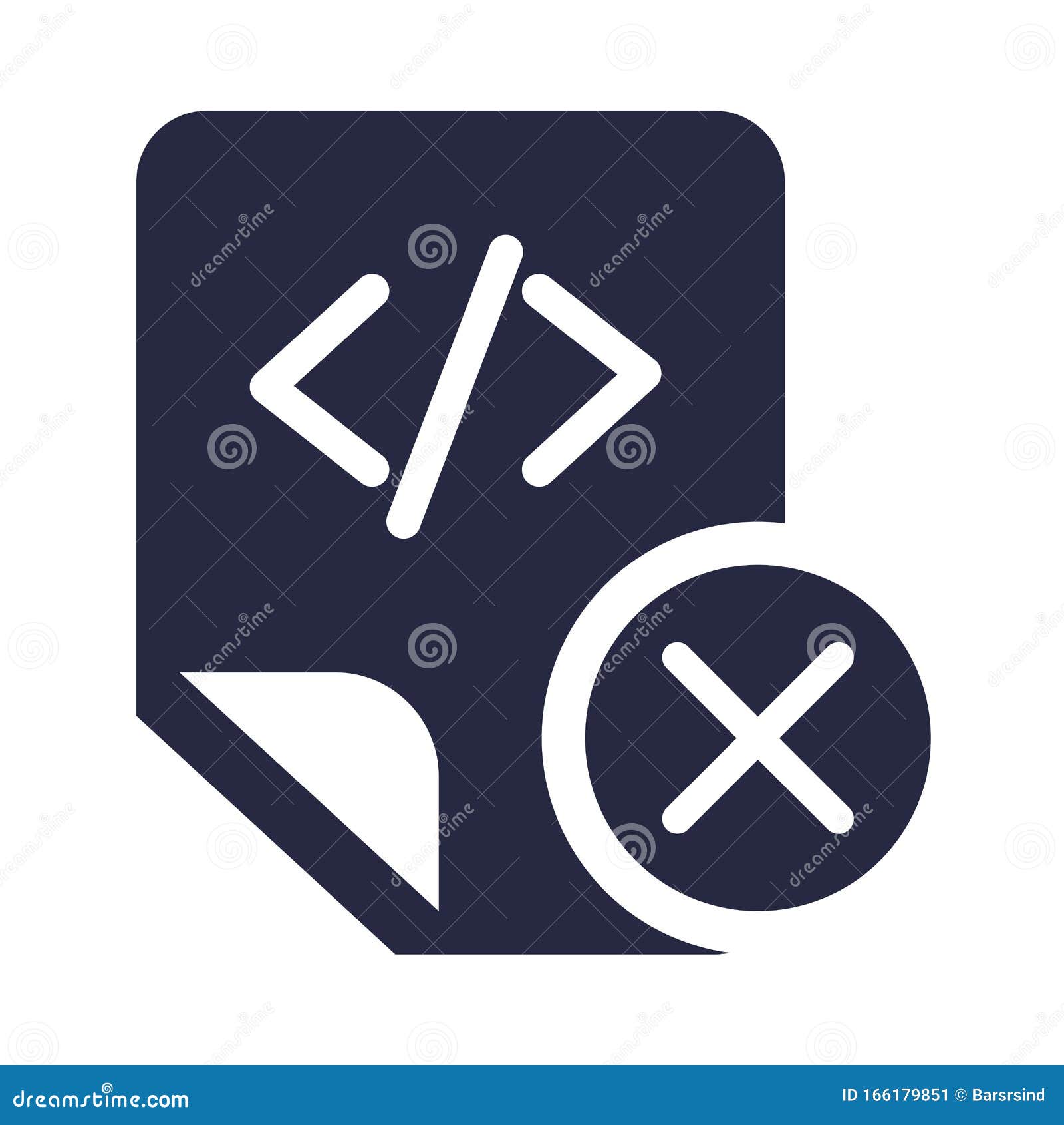 Coding Script File Delete Symbol Glyph Vector Icon Stock Vector Illustration Of Option Folder