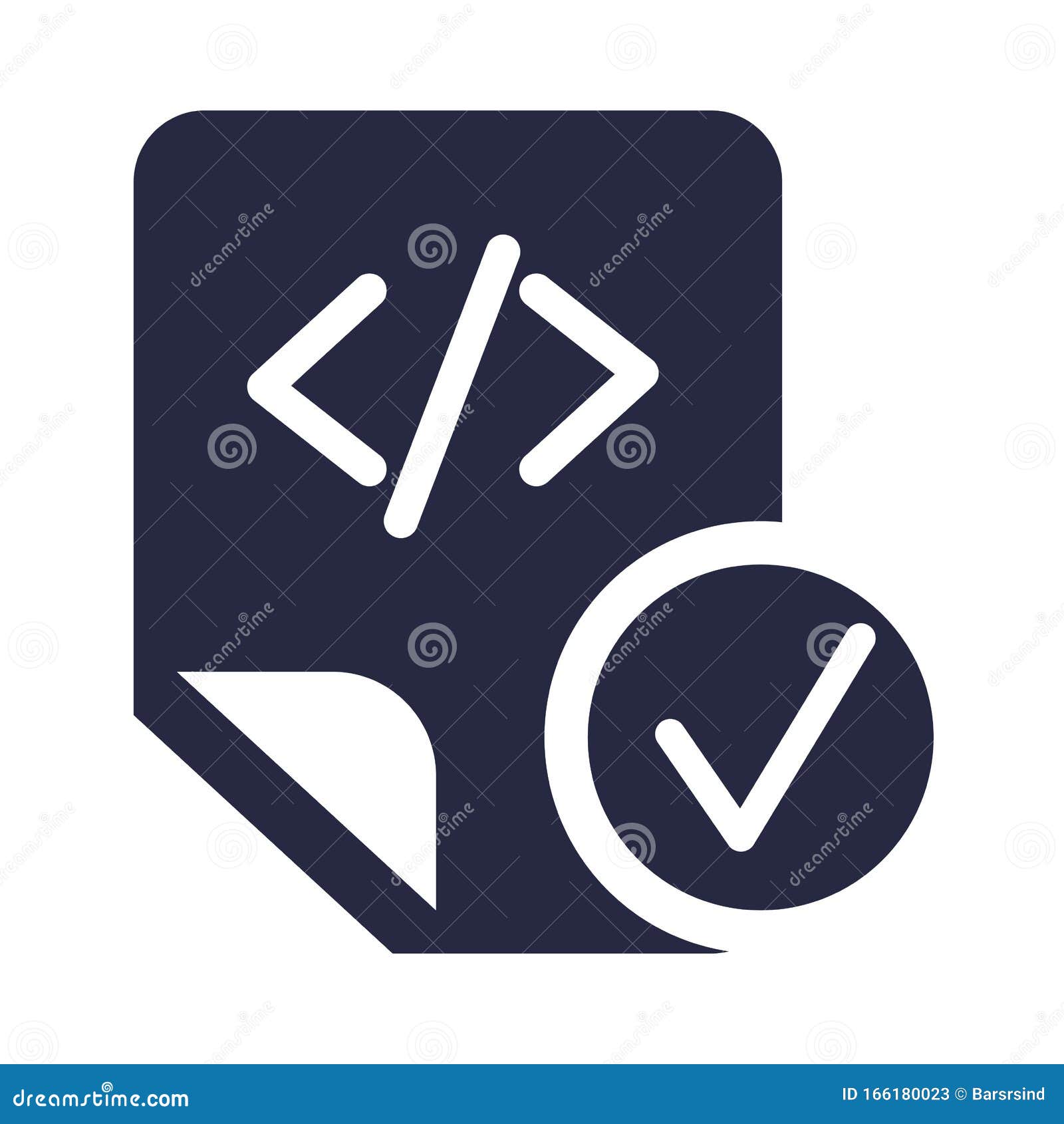 Coding Script File Symbol Glyph Vector Illustration Stock Vector - Illustration of monocolor ...