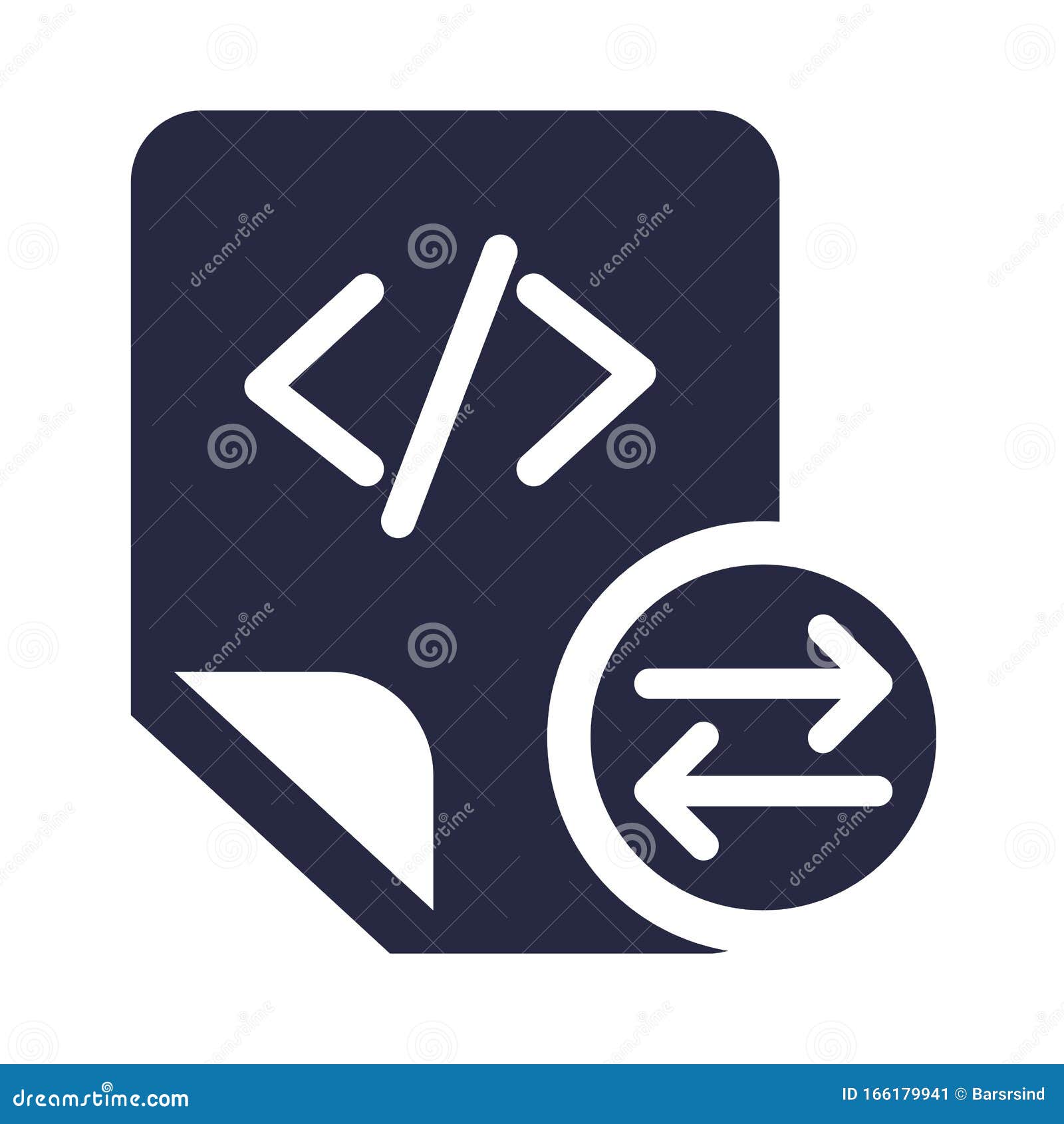 Coding Script Files Exchanging Symbol Glyph Vector Icon Stock Vector - Illustration of arrow ...