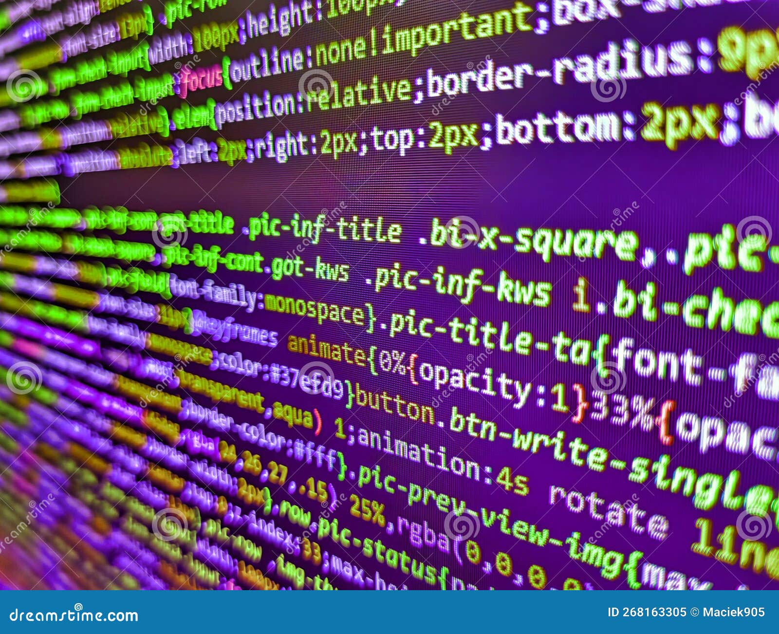 Coding Script Text On Screen Developing Programming Binary Code Software Developer Programming