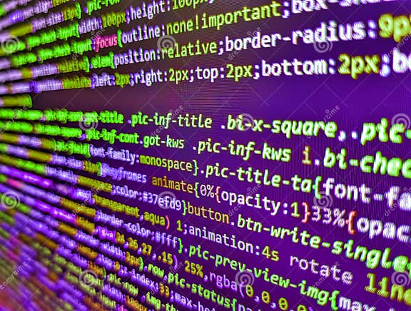 Coding Script Text On Screen Developing Programming Binary Code Software Developer Programming 